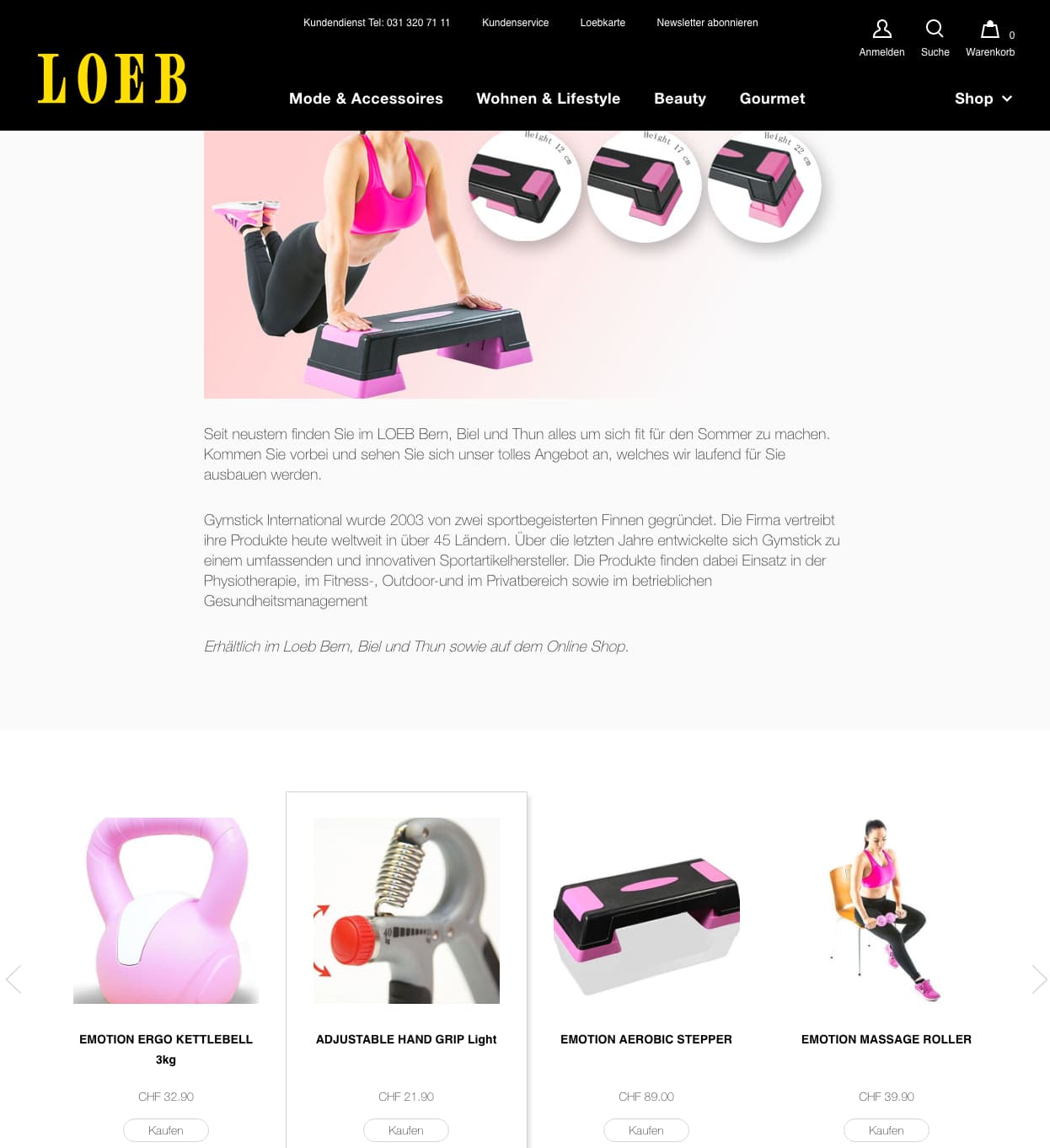 Neuer Webauftritt der Loeb AG – Storytelling & Chatfunktion